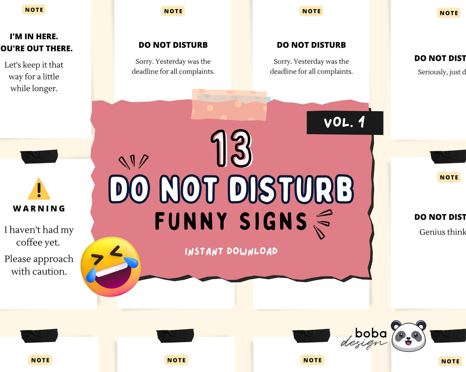 13 Office Signs Do Not Disturb Printable - Funny Office Wall Decor ...