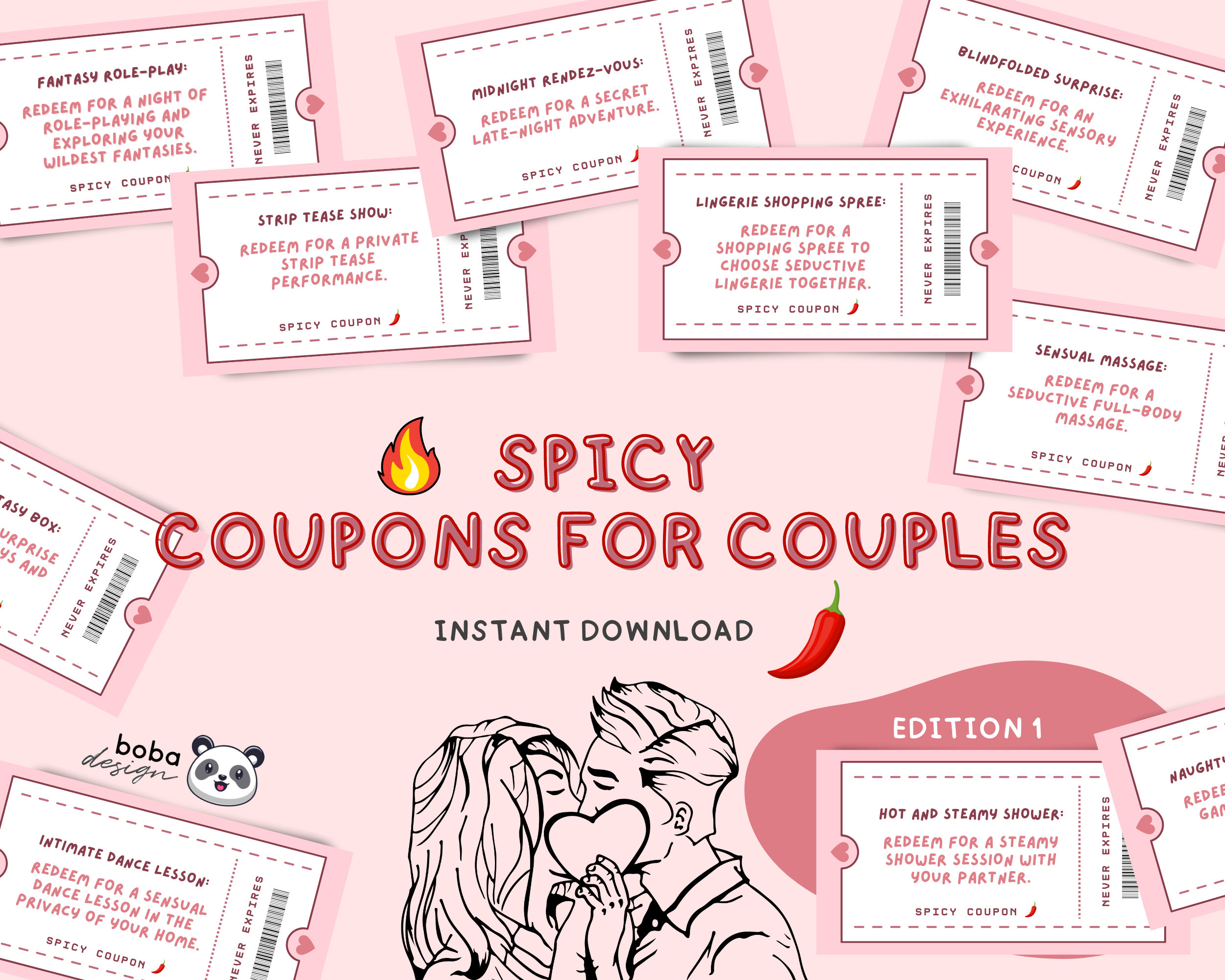 Spicy Printable Coupons for Couple - Funny Printable Date Ideas, Funny ...