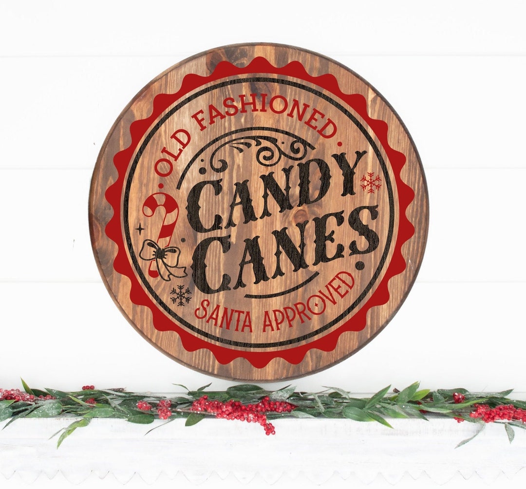 Candy Canes, Farmhouse Christmas Sign, Vintage Christmas Decor ...