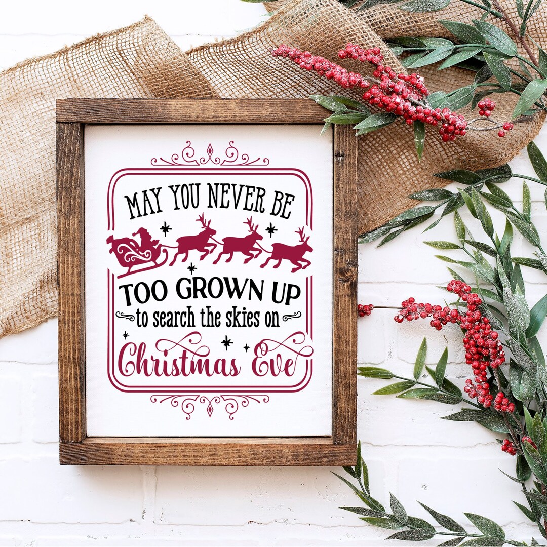 Santa Sign Christmas Decor Christmas Sign Christmas Magic - Etsy