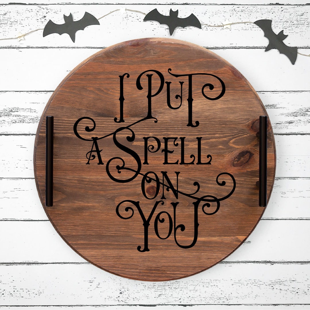 I Put A Spell on You, Halloween Decor, Halloween Party Tray, Spooky ...