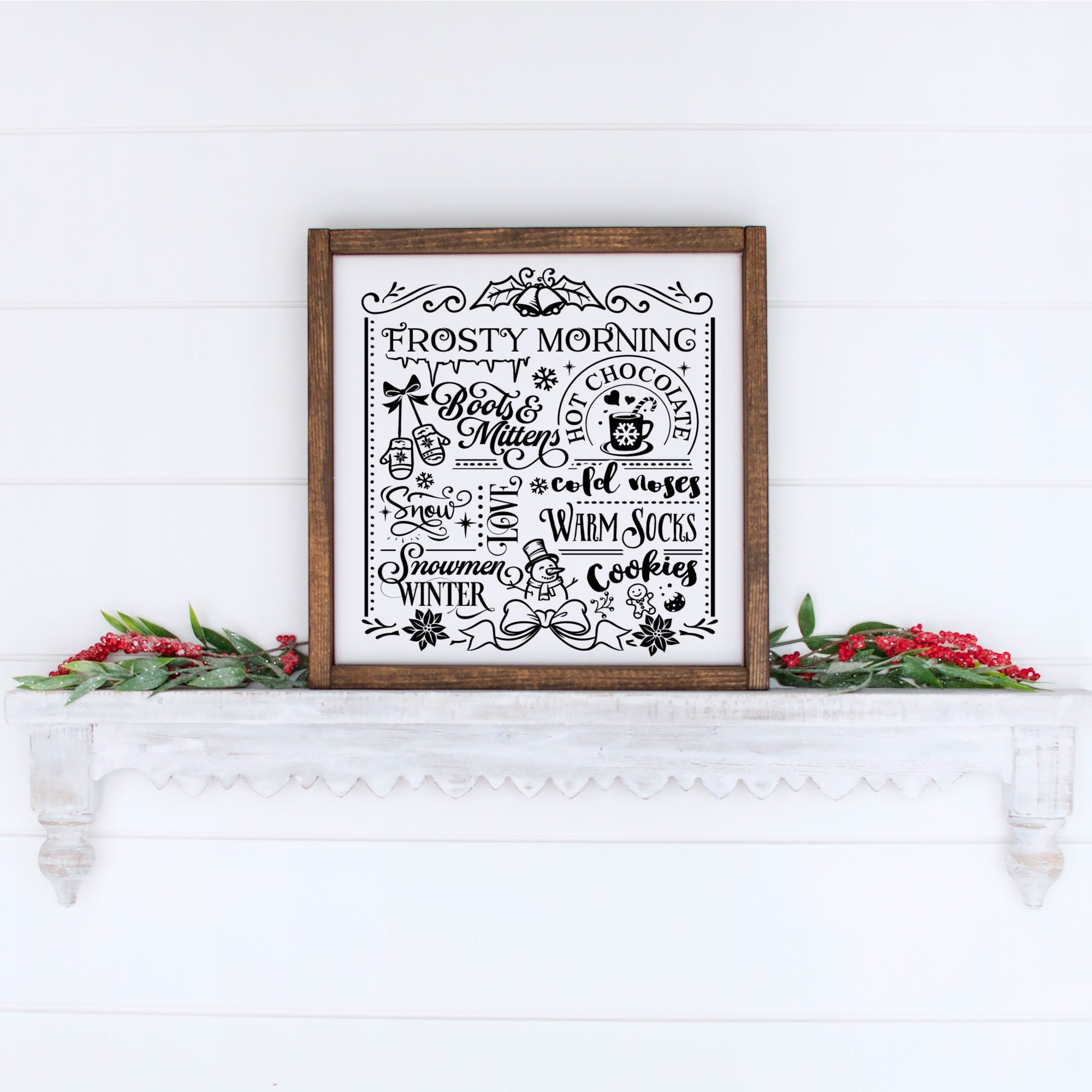Christmas Word Art Winter Word Art Christmas Decor - Etsy