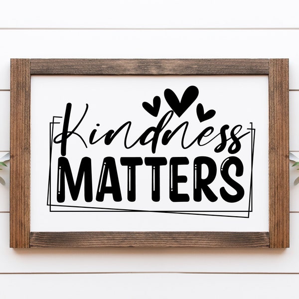 Kindness Wood Sign - Etsy