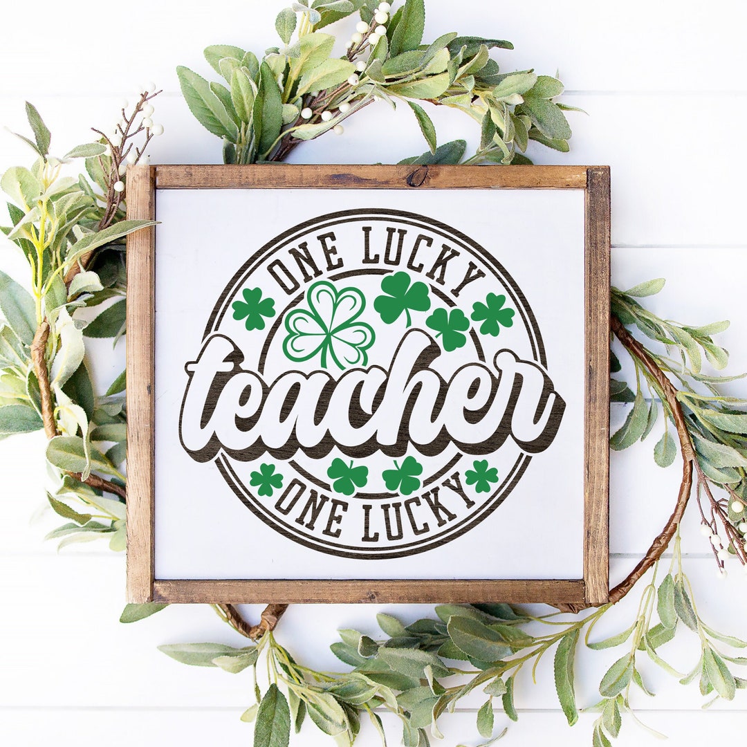 One Lucky Teacher, St Patrick's Day Decor, Shamrock Decor, Classroom ...