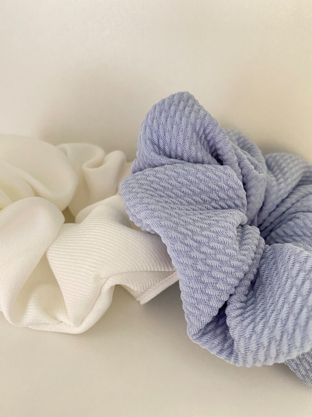 Light Blue & White Scrunchy Bundle - Etsy