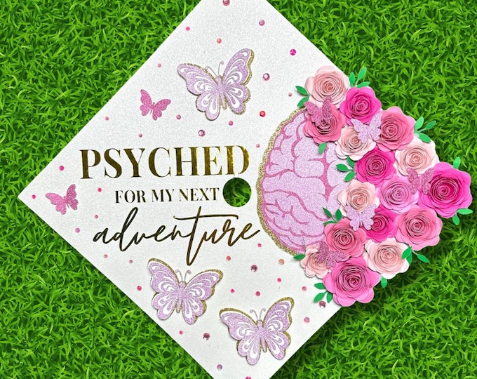 Psychology Graduation Cap Topper - Personalized Grad Cap Topper - Class ...