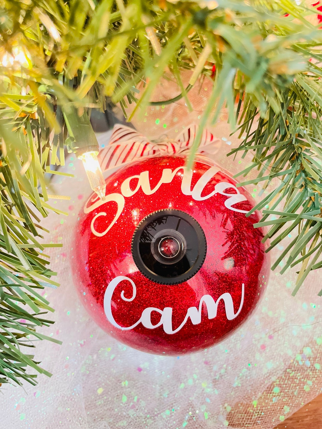 Santa Cam Christmas Personalized Ornaments | Santa Cam Christmas | Kid ...