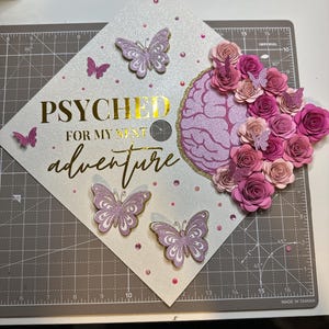 Psychology Graduation Cap Topper - Personalized Grad Cap Topper - Class ...