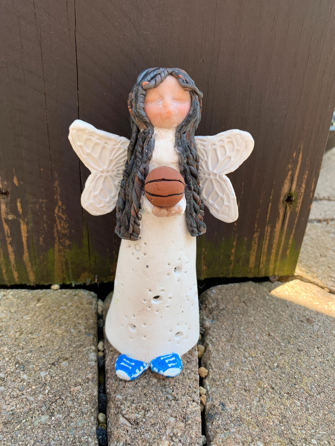 Kissing Kid Football Angel Figurine - Etsy