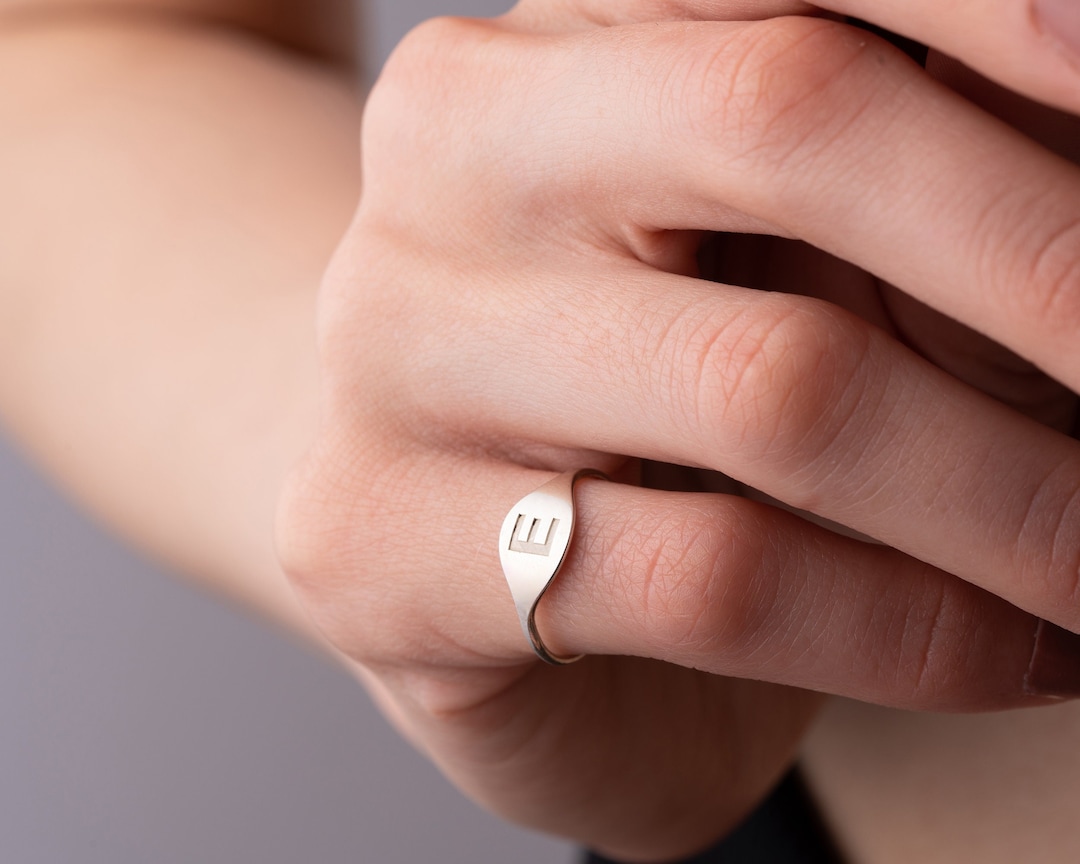 Initial Letter Rings Custom Letter Personalized Gifts Personalized ...