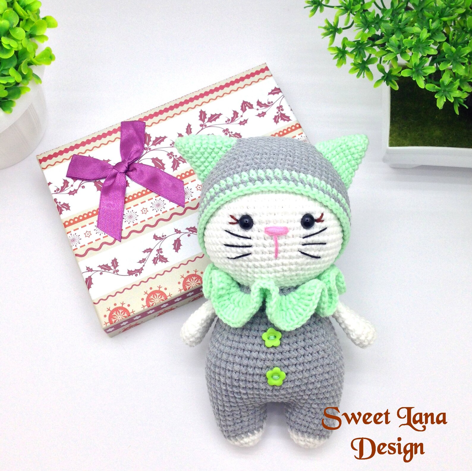 Crochet Cat Pattern Cat Stuffed Animal Amigurumi Stuffed Cat | Etsy