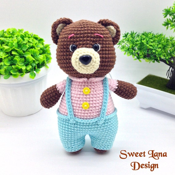 Crochet Pattern Crochet Bear Pattern Bear Pattern Bear - Etsy