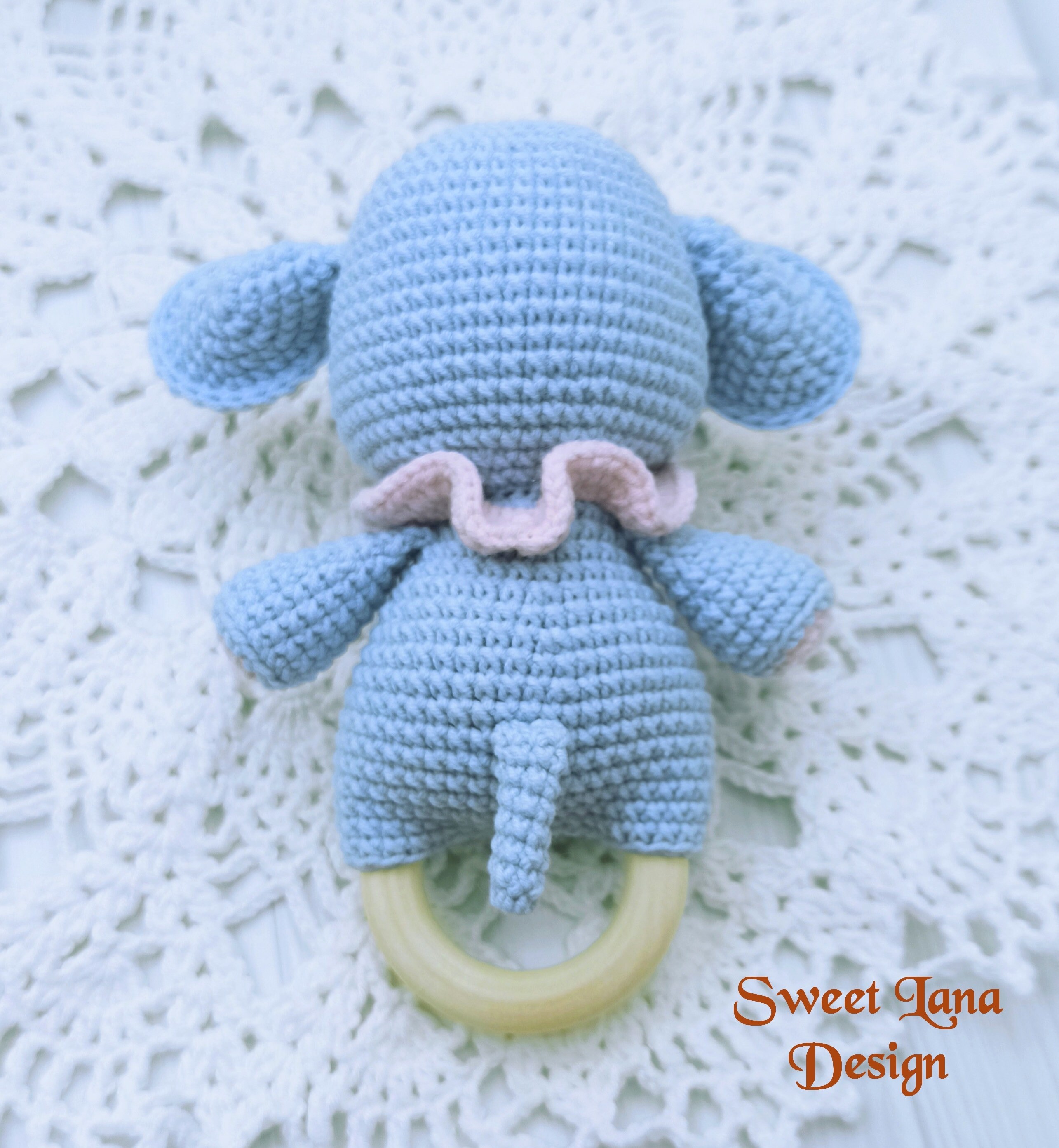 Crochet PATTERN Baby Rattle, Elephant Rattle PATTERN, Newborn Toy ...