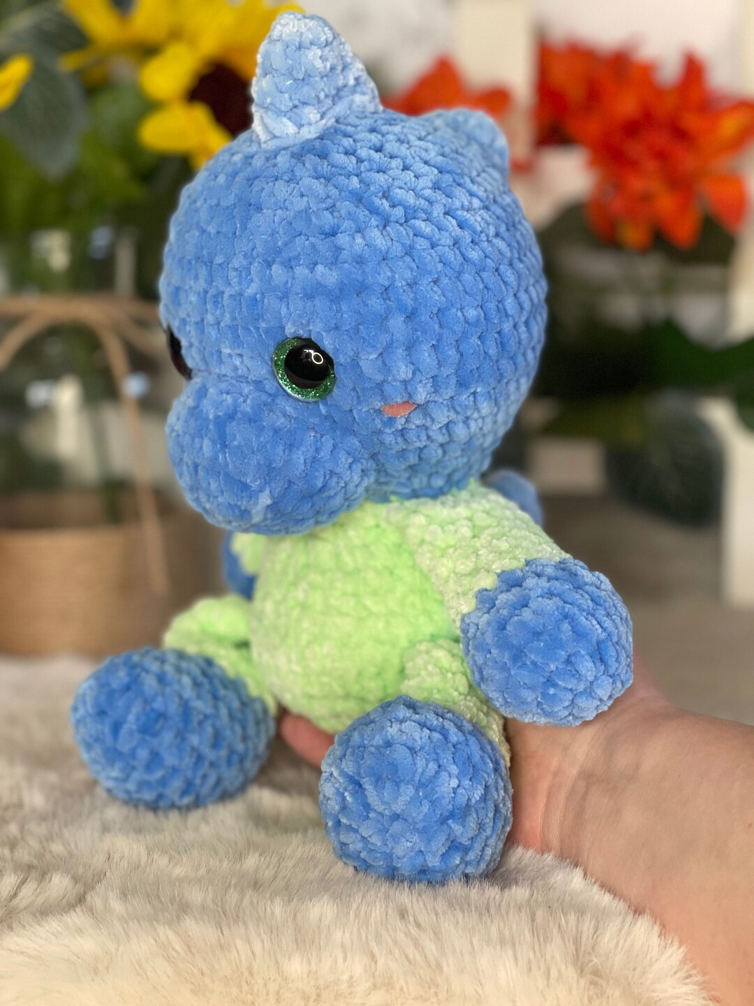 Dino in Pi's Plushie Plush Toy Stuffed Animal Stuffy - Etsy