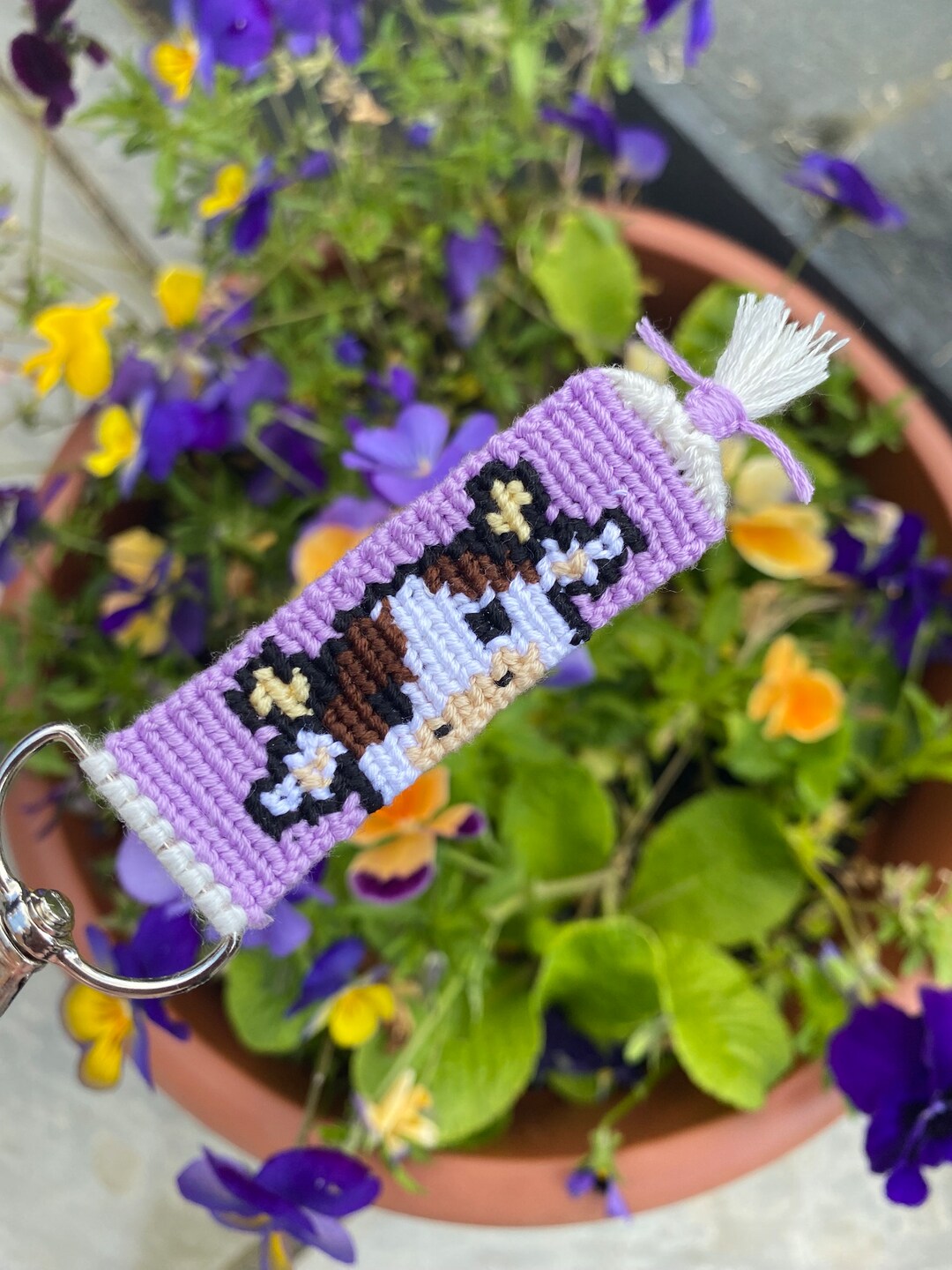 Cow Keyring, Summer Cow Keychains, Handmade Woven Cow Keychain, Fruit ...