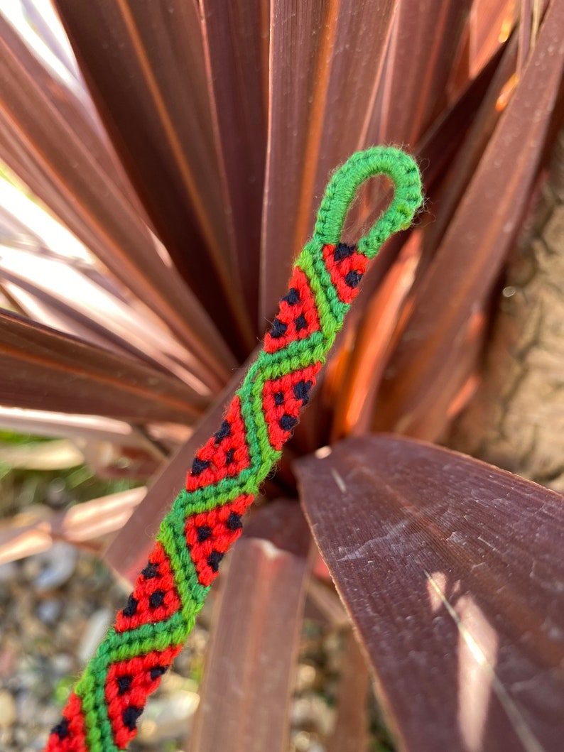 Watermelon Inspired Friendship Bracelet, Watermelon Sugar, Watermelon ...