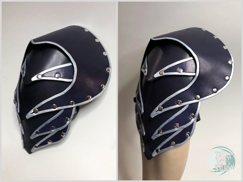LARP Fantasy Pauldron Version 1.0 - Leather DIY - PDF Pattern - Etsy