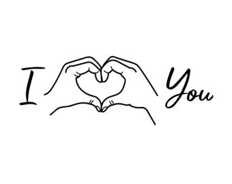 I Love You Hand Svg | Etsy