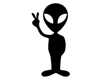 Alien Peace Sign | Etsy
