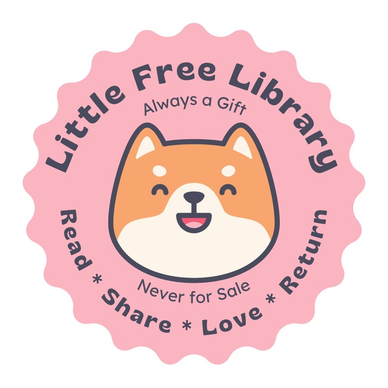 Library Sticker - Etsy