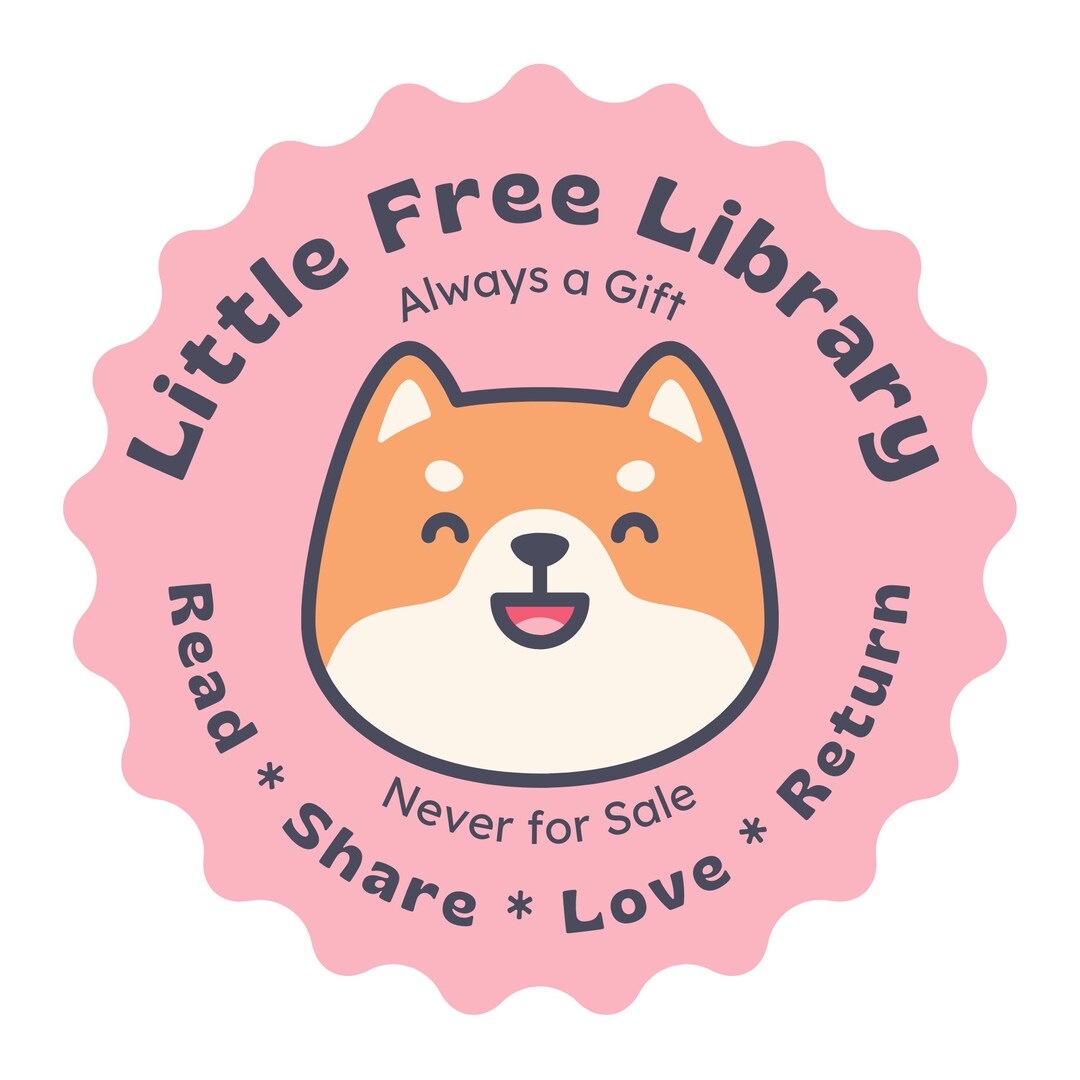 Little Free Library Stickers - Vinyl - Etsy