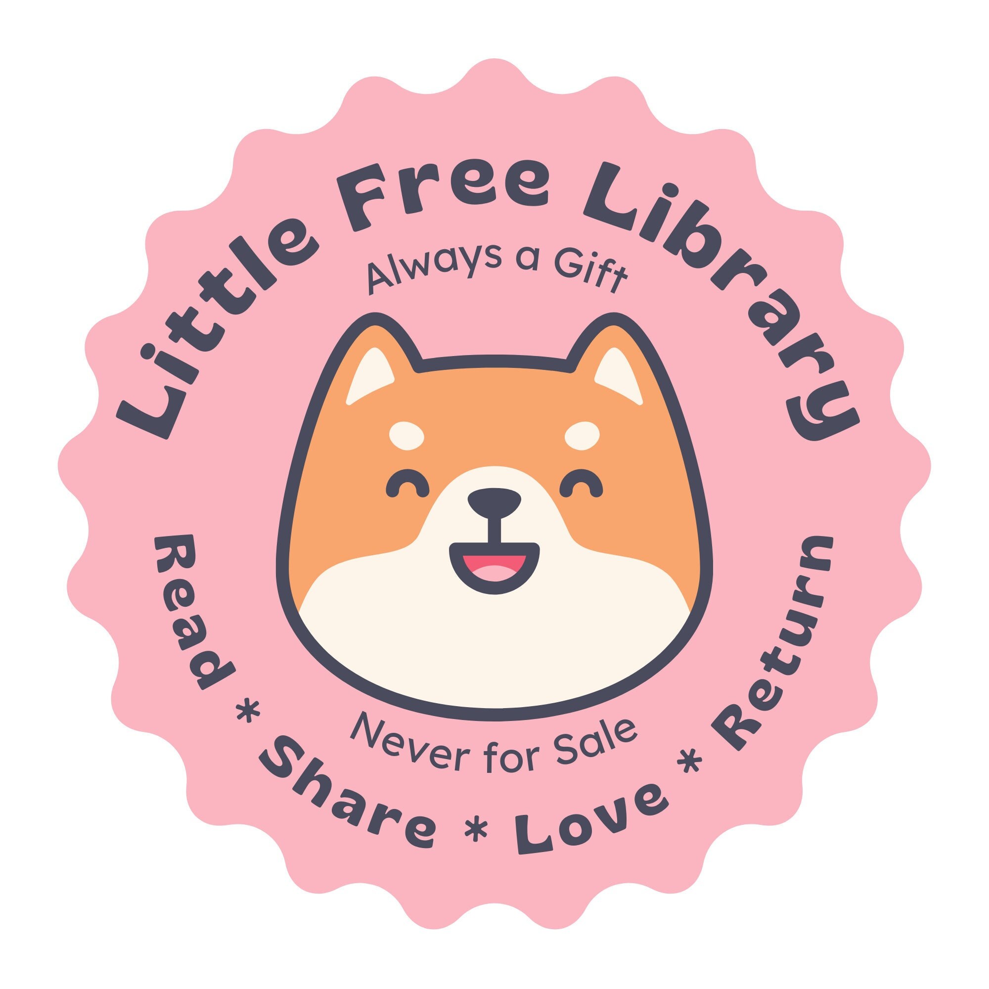 Little Free Library Stickers - Vinyl - Etsy