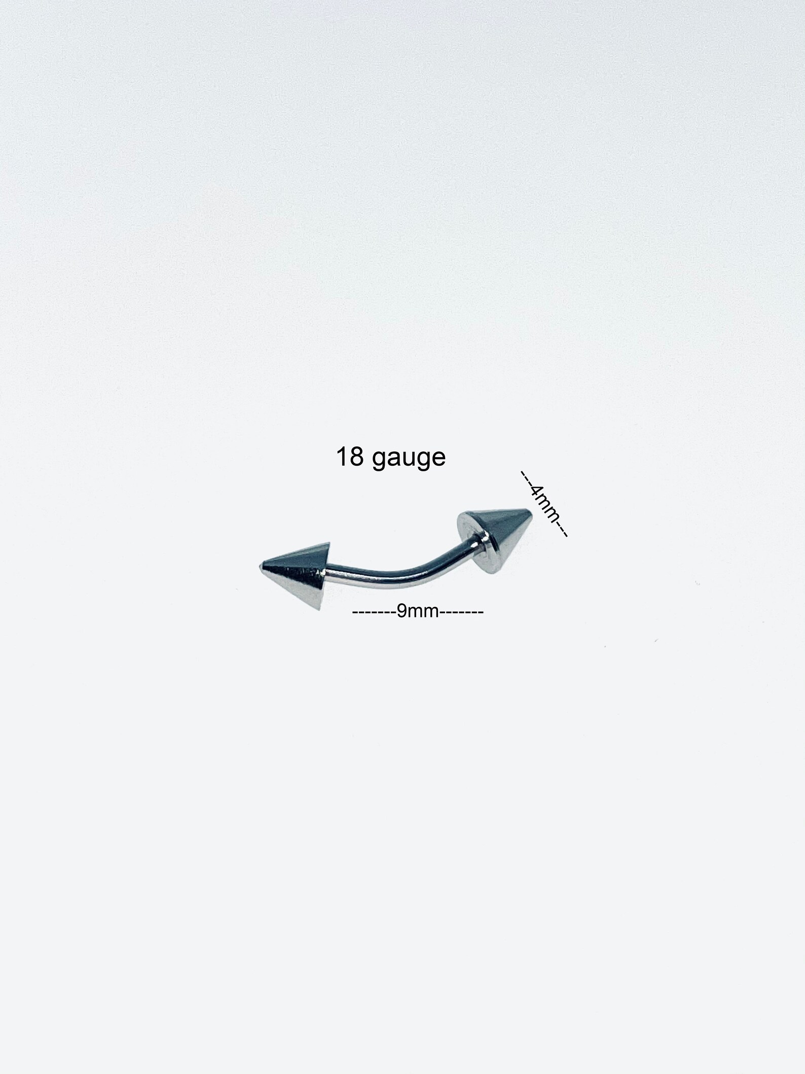 Spike Curved Barbell Eyebrow Piercing Multi-use Rook - Etsy