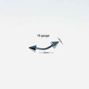 Spike Curved Barbell Eyebrow Piercing Multi-use Rook - Etsy