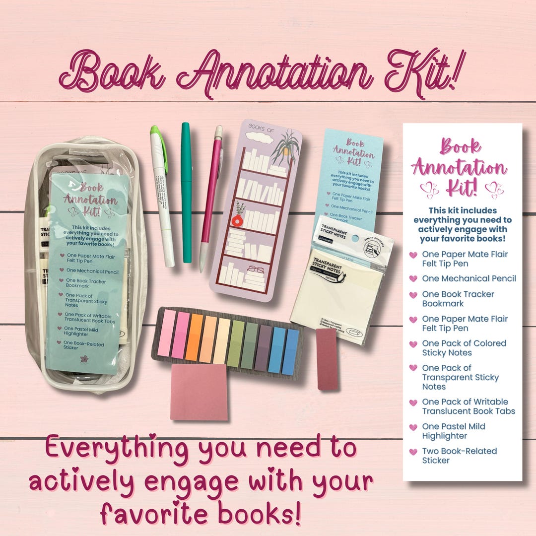 Book Annotation Kit - Etsy