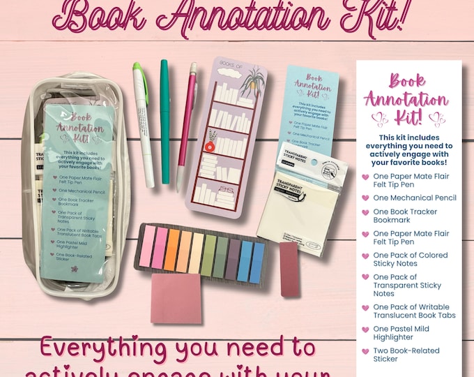 Book Annotation Kit - Etsy