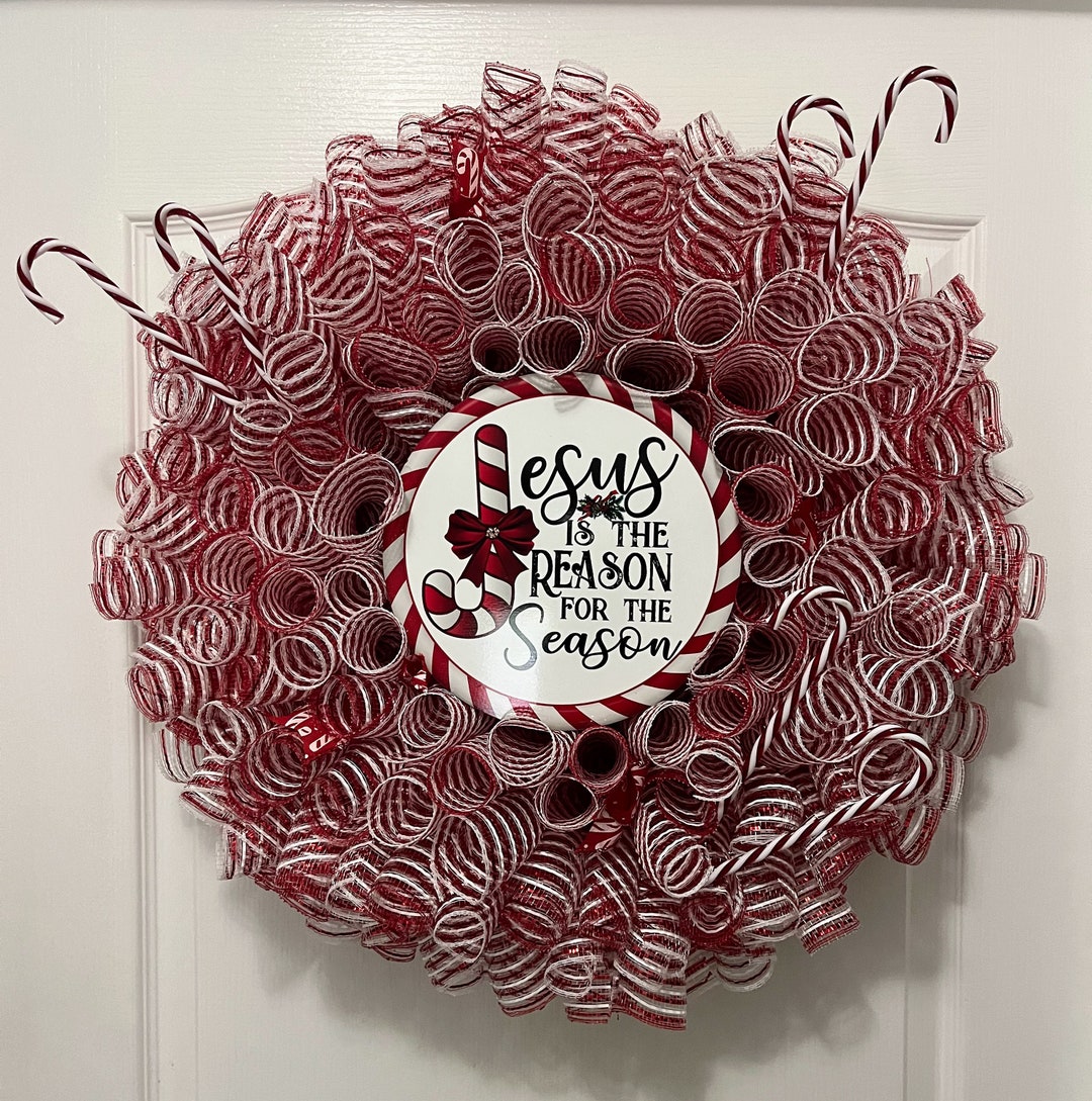 Jesus is the Reason Christmas Wreath - Etsy