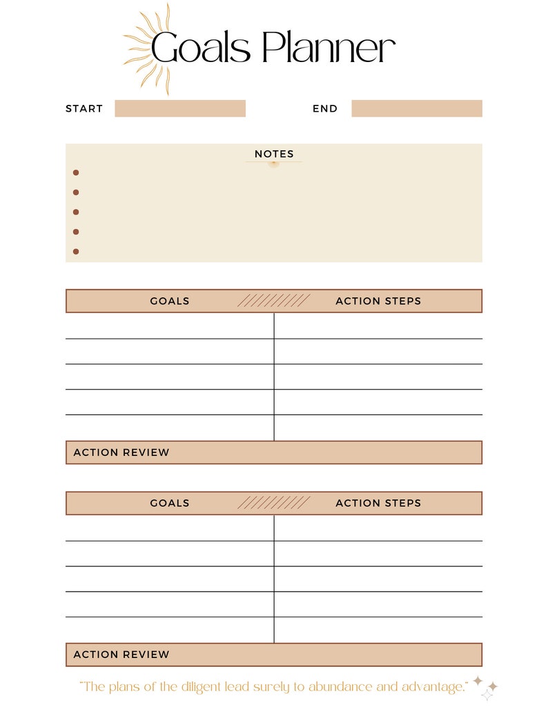 Editable Goals Digital Planner Daily Undated Planner iPad Planner ...