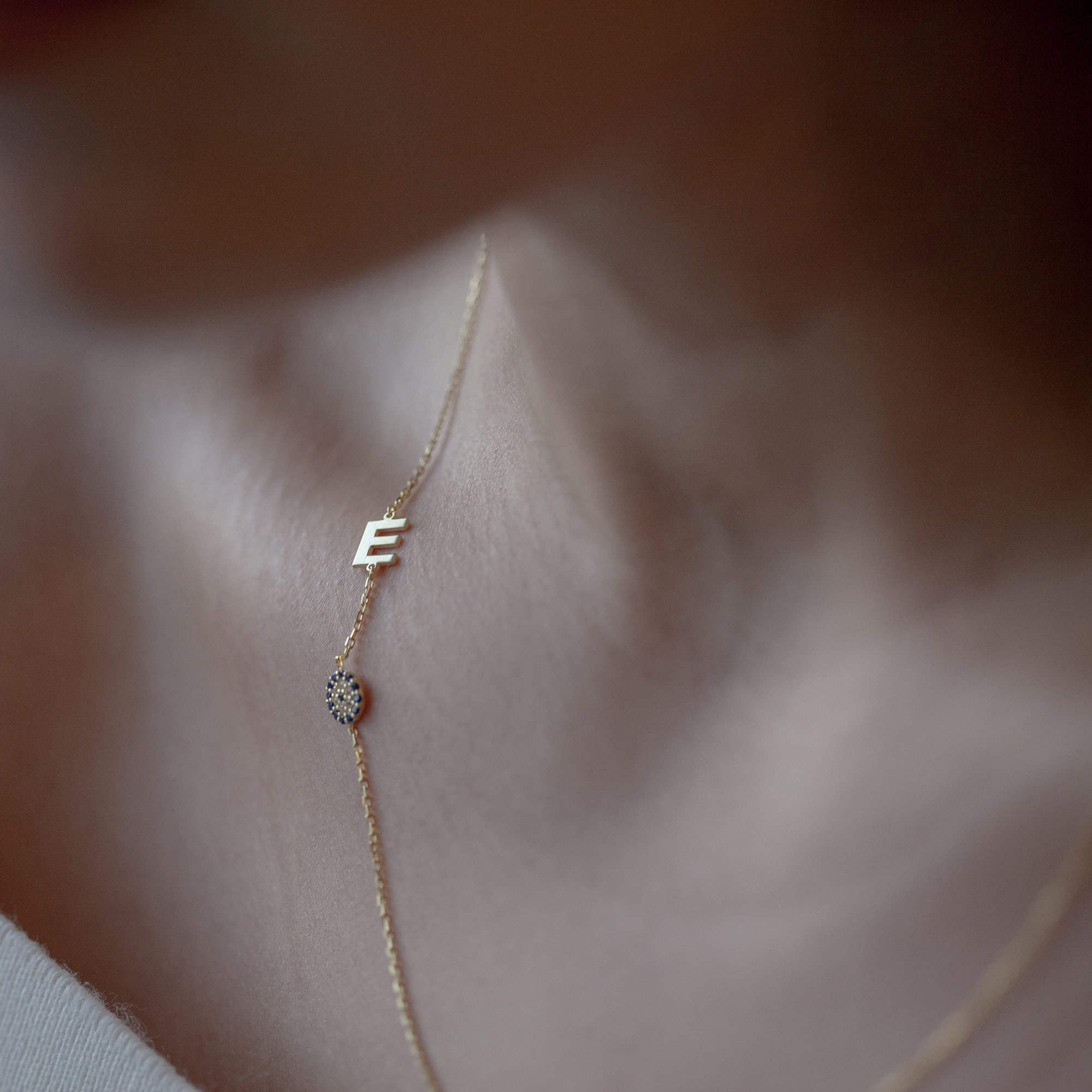 Custom Evil Eye Necklace, Personalized Letter With Evil Eye, Protection ...