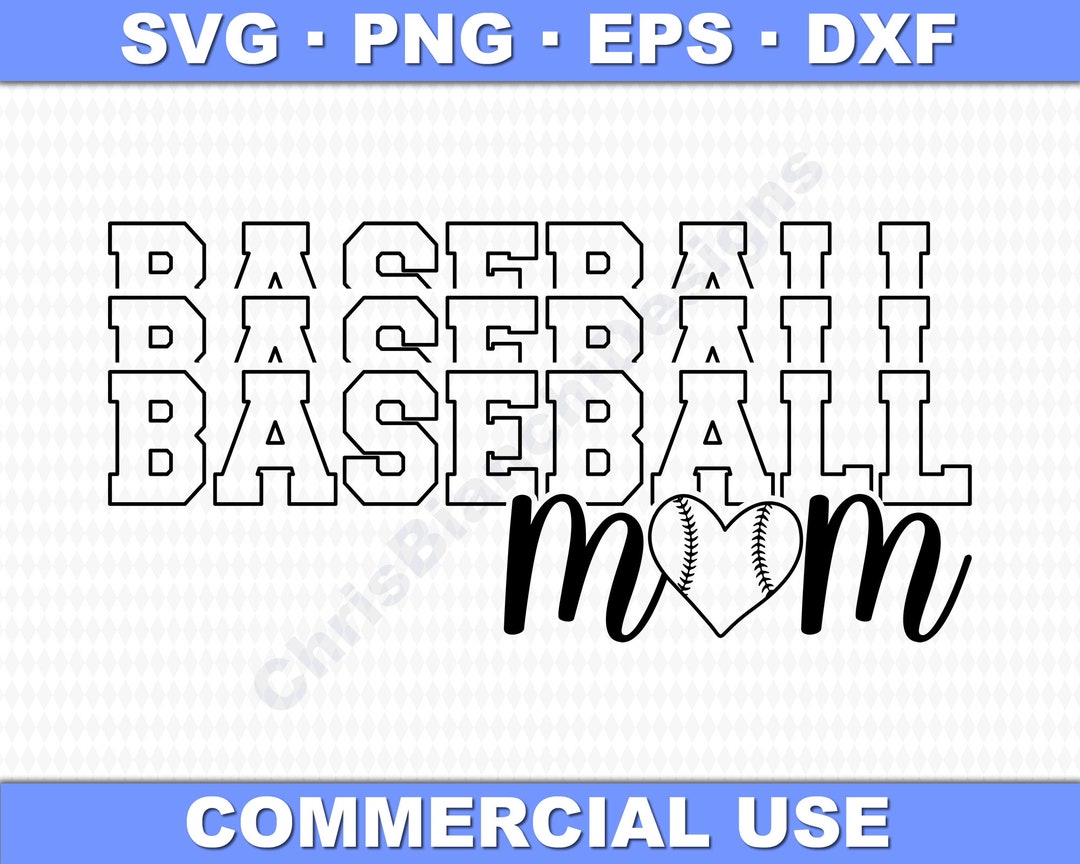 Baseball Mom SVG | Cut File for Cricut & Silhouette | Sports Mom Shirt ...