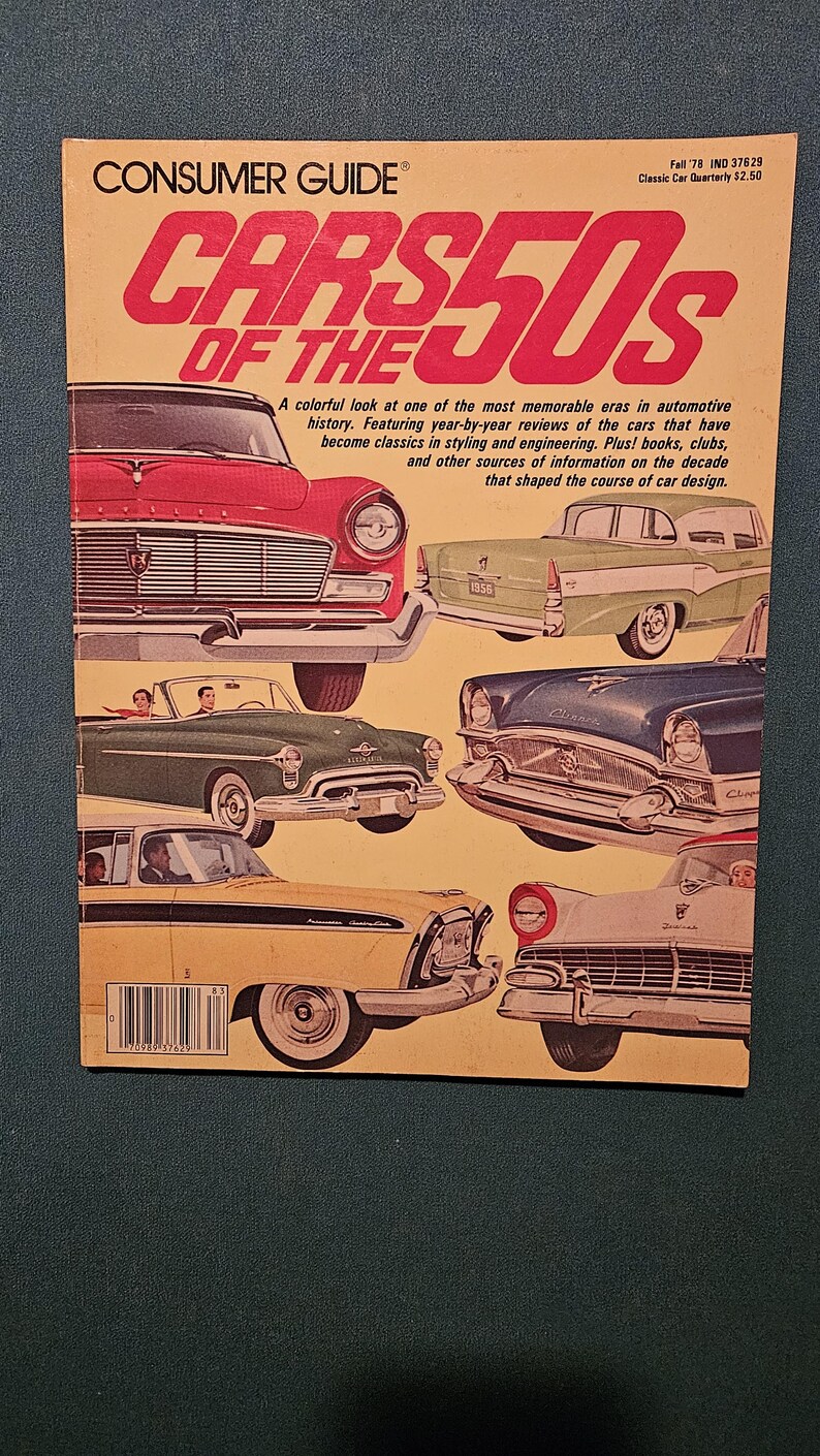 Vintage Consumer Guide Cars of the 50s Fall 1978, Good Condition - Etsy
