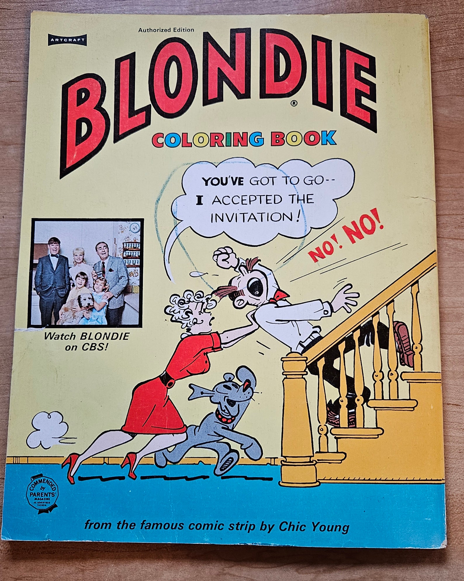 1968 Blondie Coloring Book ! Pretty Good Condition, Has One Panel ...