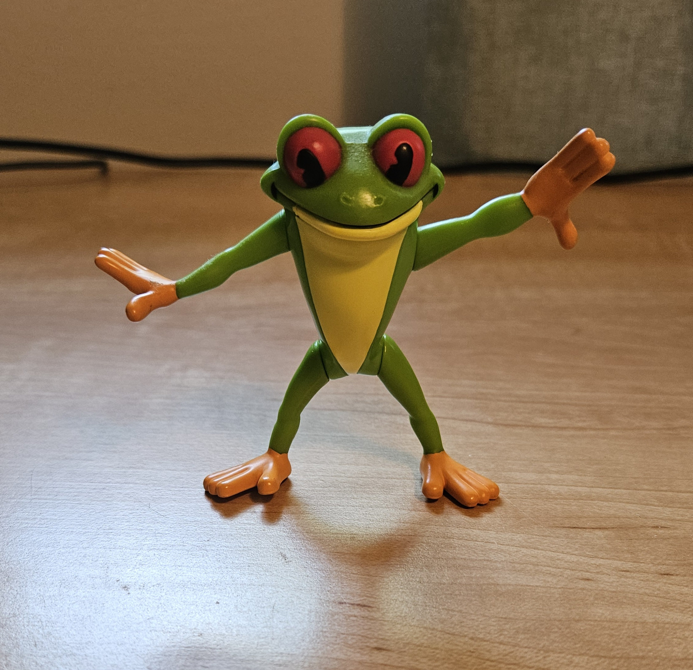 Vintage 2000 Cha Cha Genuine Rainforest Cafe Tree Frog Action Figure ...