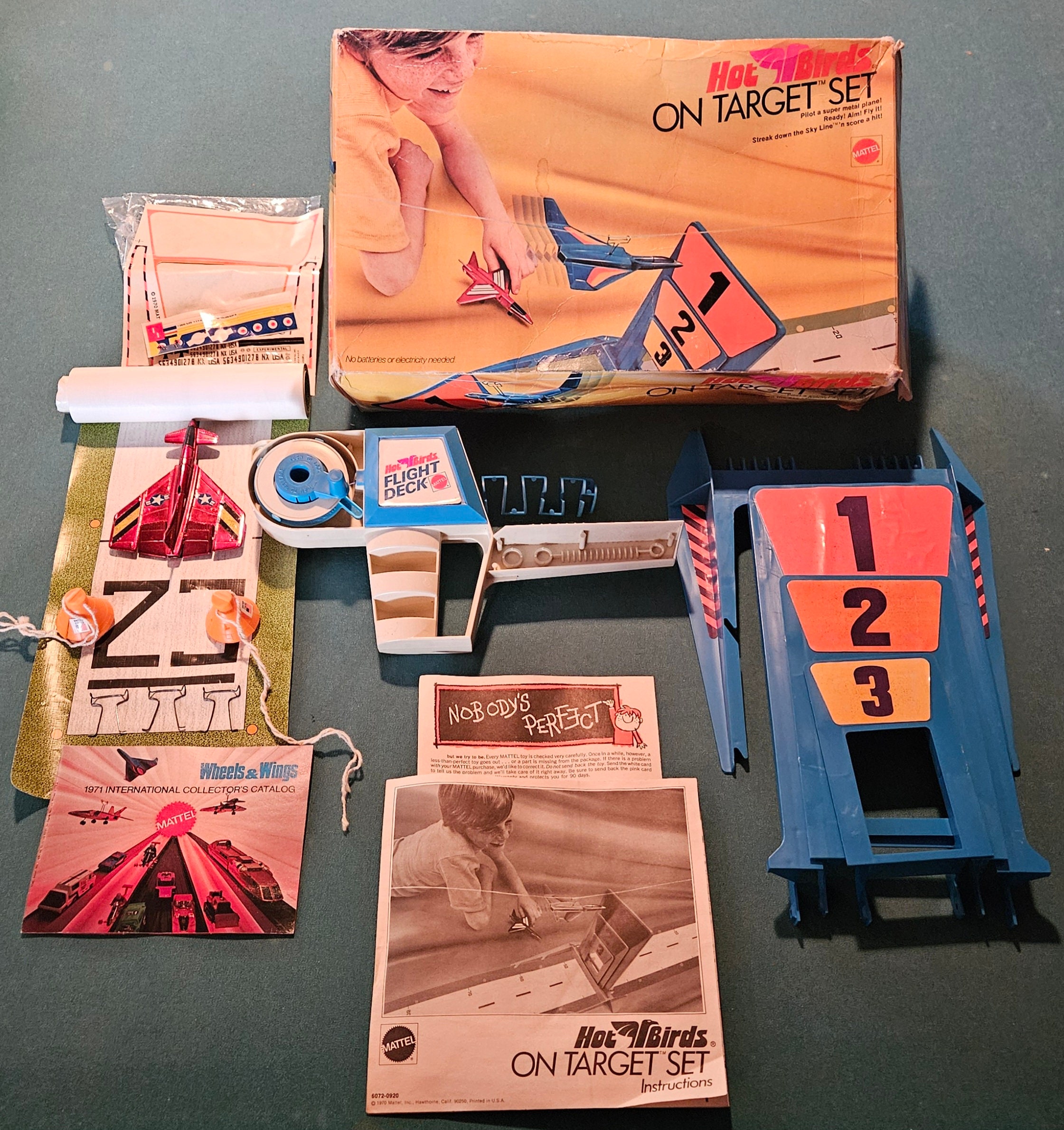 Mattel Hot Birds on Target Set ! 1970 COMPLETE ! VERY RARE! Used, Good ...