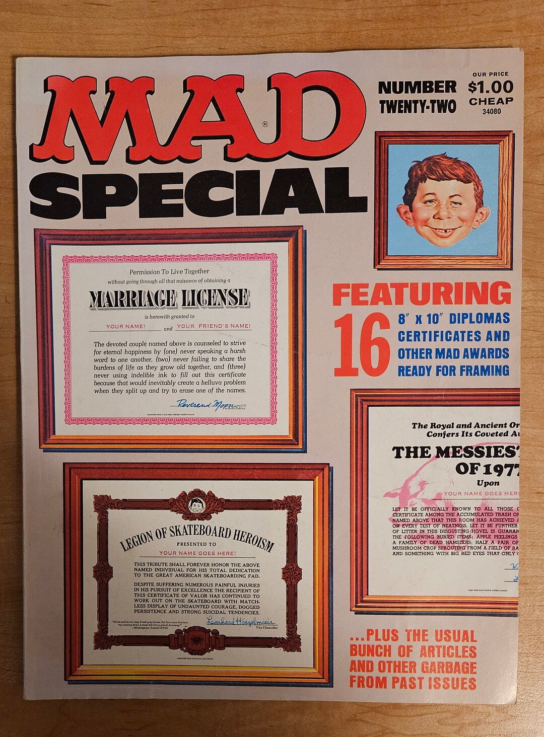 Mad Magazine Special #22 1977 Good Condition, Complete, No Rips or ...