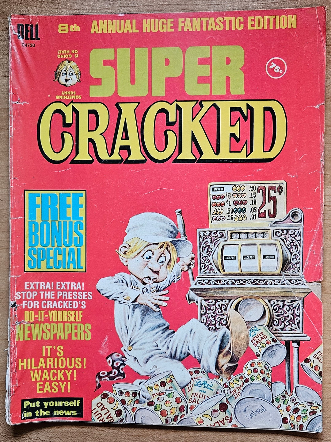 Cracked Magazine Super 8th Annual 1975 Good/fair Cond, DIY Newspaper ...