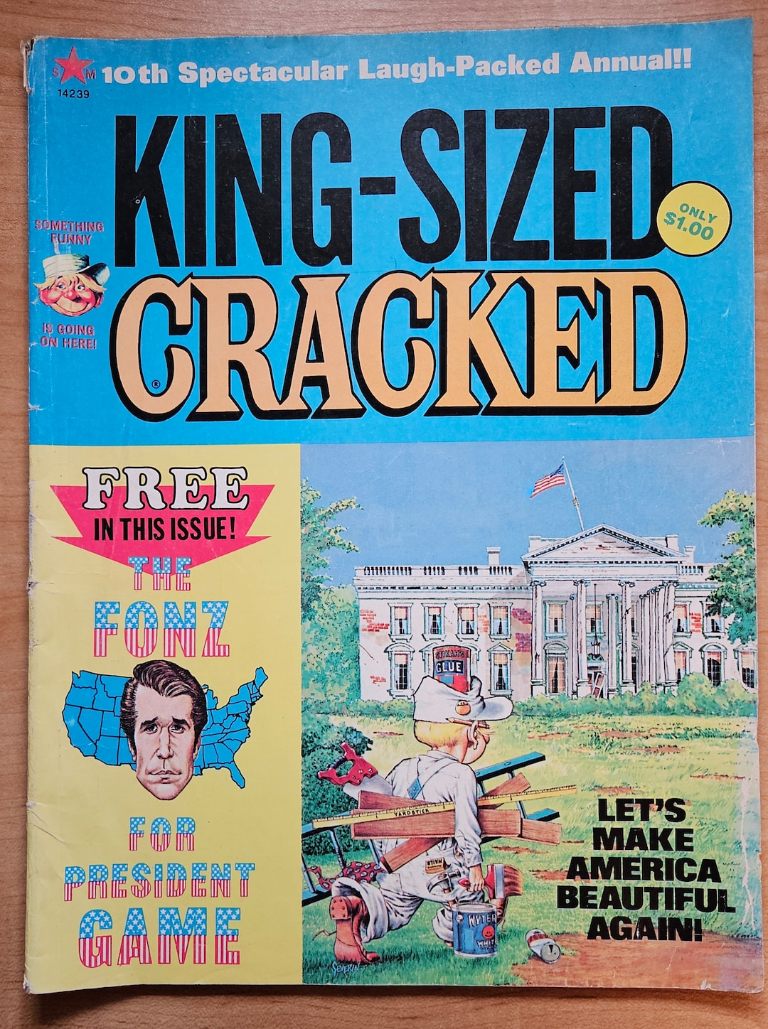 Cracked Magazine King-sized 10th Annual 1976 Good Condition, Fonz Game ...