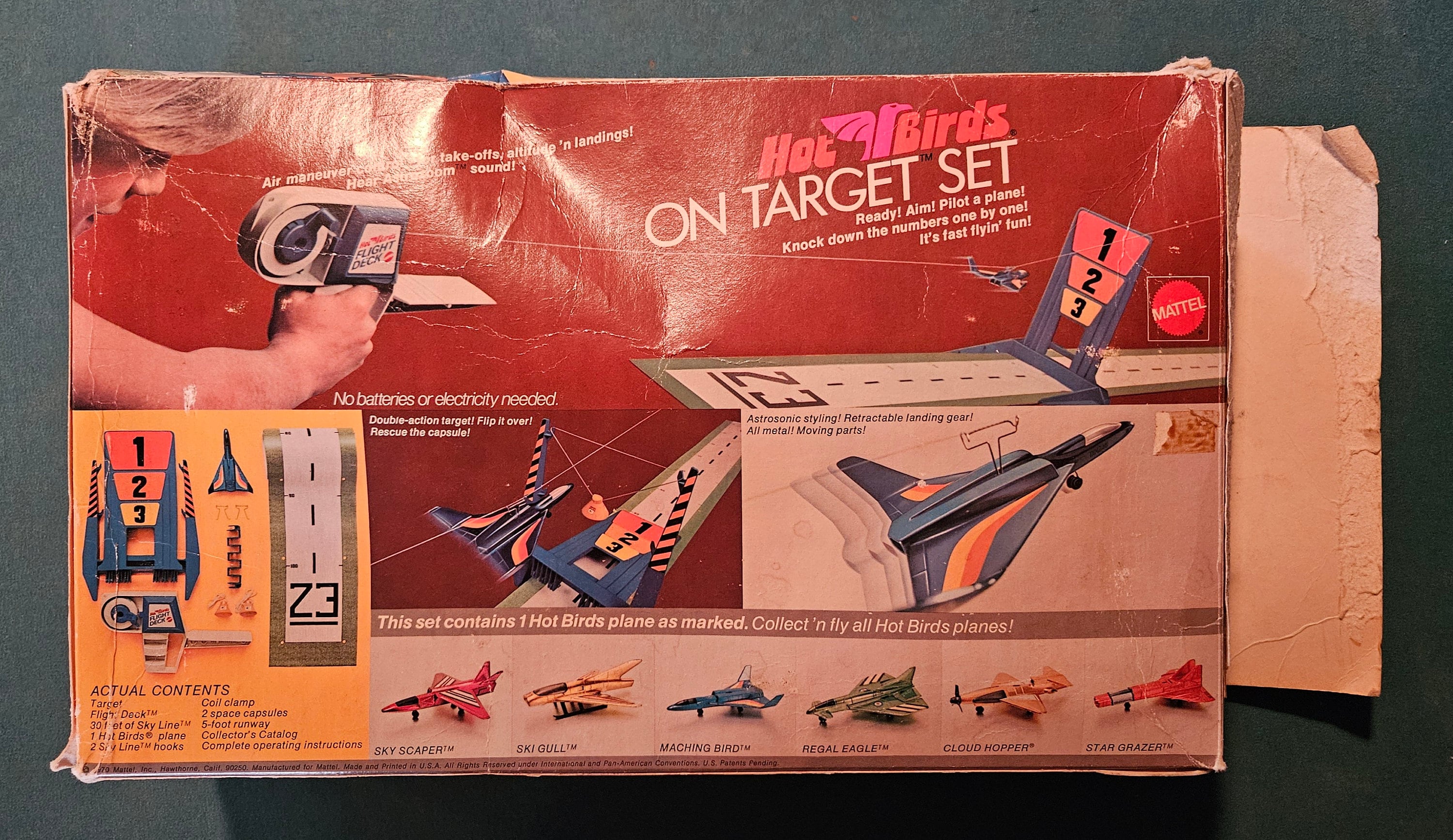 Mattel Hot Birds on Target Set ! 1970 COMPLETE ! VERY RARE! Used, Good ...