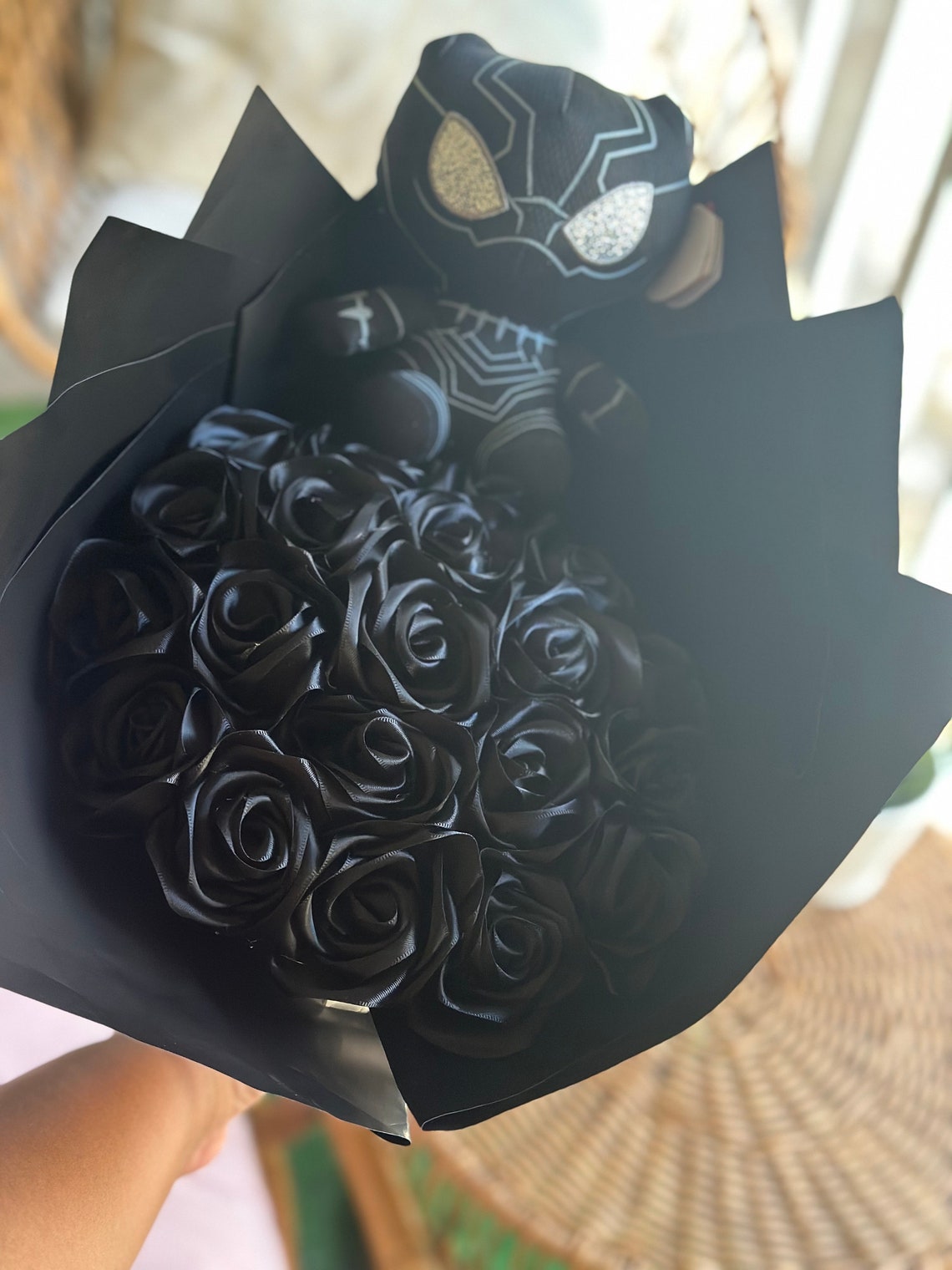 Eternal Rose Bouquet Spider Man Bouquet Valentines Bouquet Super Hero ...