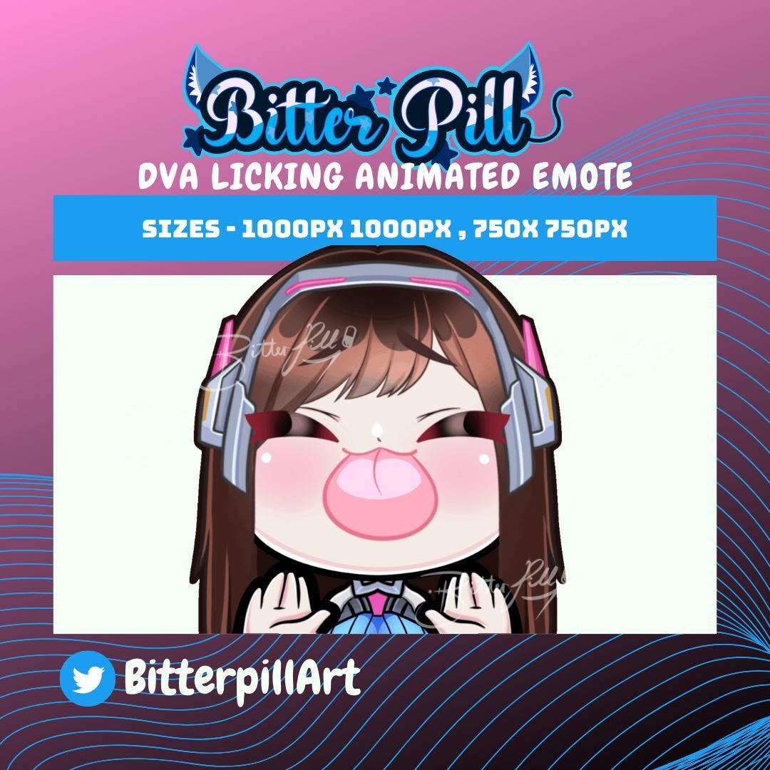 DVA Animated Lick Emote - Overwatch - Etsy