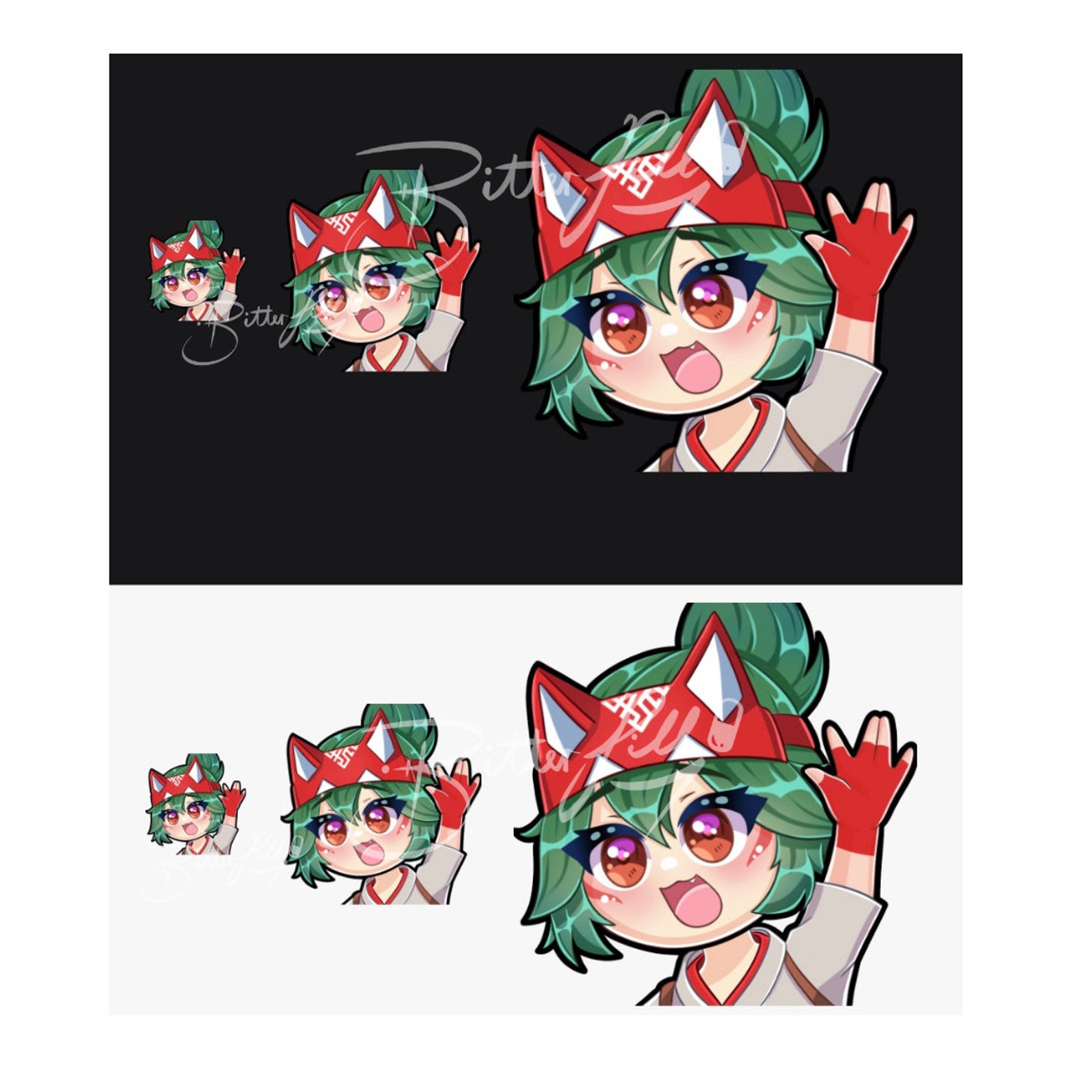 Twitch Emotes - Overwatch 2 - Chibi Kiriko - Etsy Canada