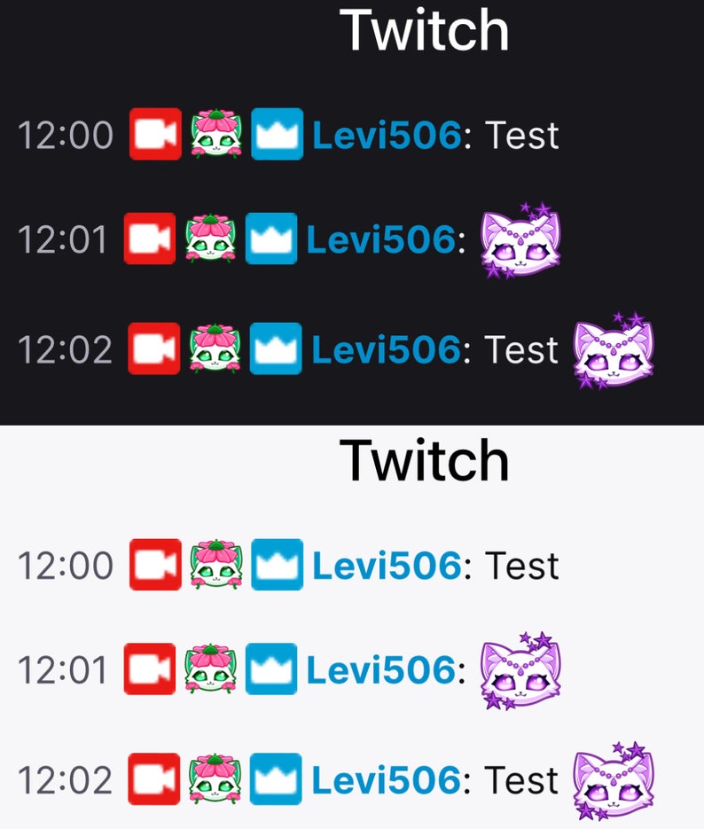 Kawaii Cat Sub-badges - Etsy