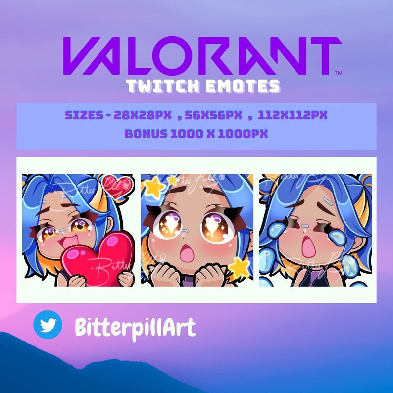 Valorant Neon Twitch Emote - Etsy
