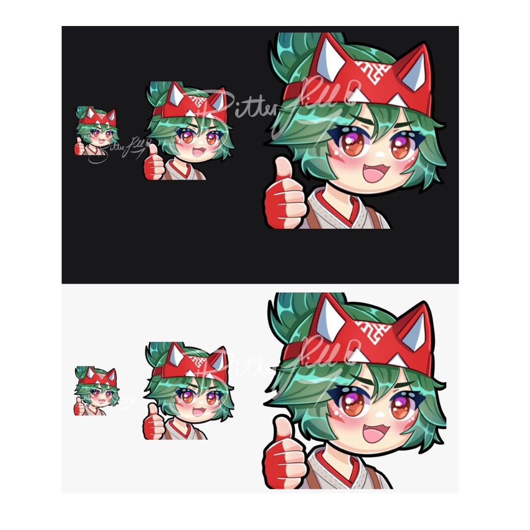 Twitch Emotes - Overwatch 2 - Chibi Kiriko - Etsy