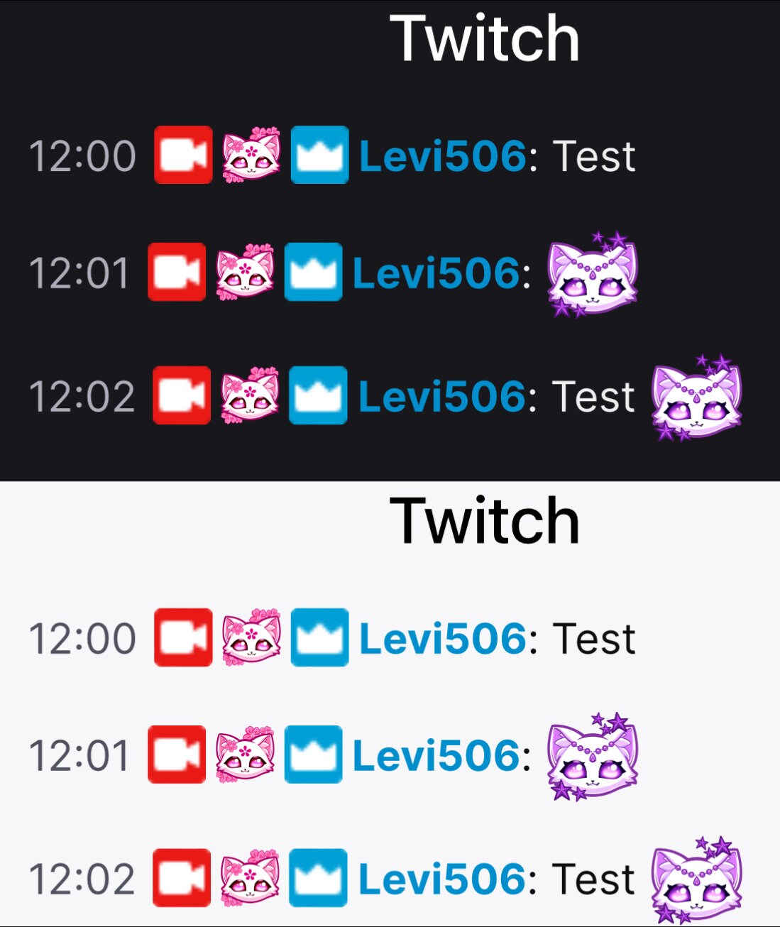 Kawaii Cat Sub-badges - Etsy