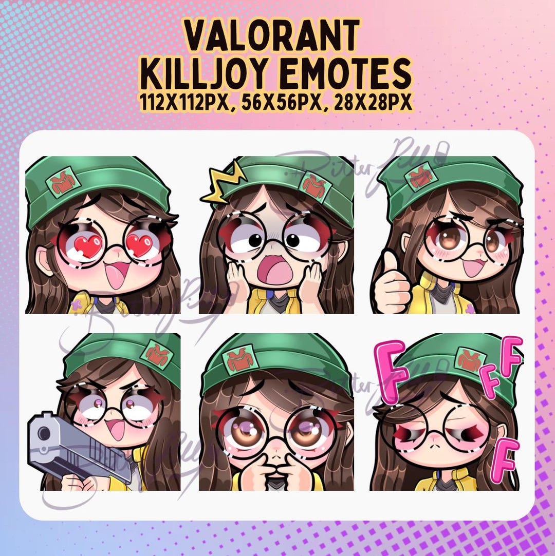 Valorant Killjoy Twitch Emote Pack - Etsy